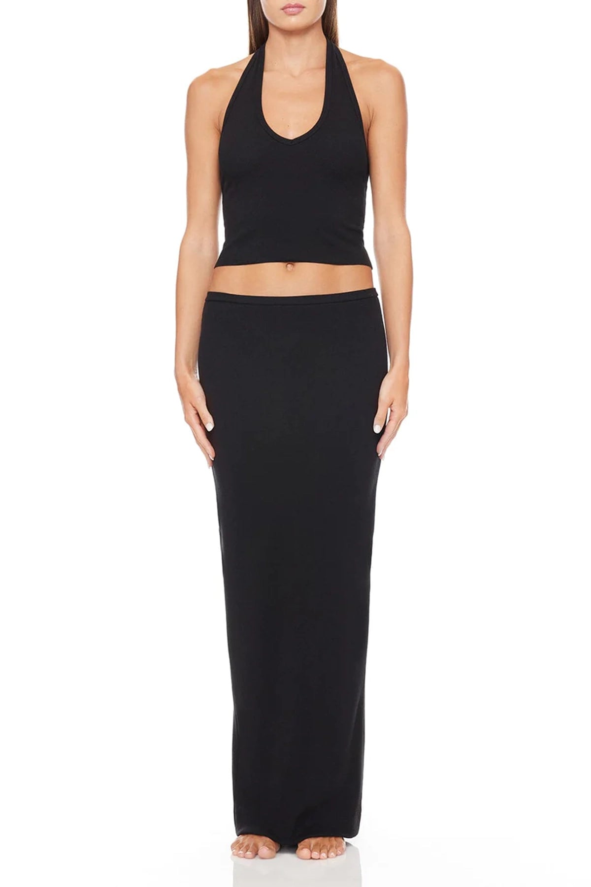 Éterne Emma Butter Rib Maxi Skirt