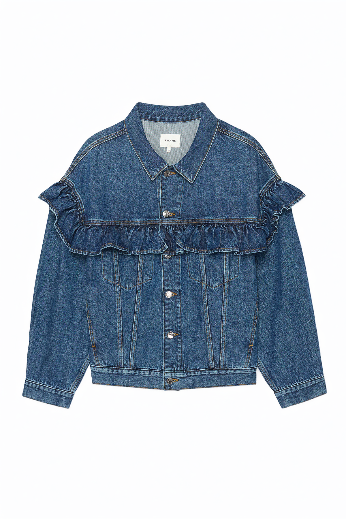 FRAME Ruffle Denim Jacket | Canada | USA